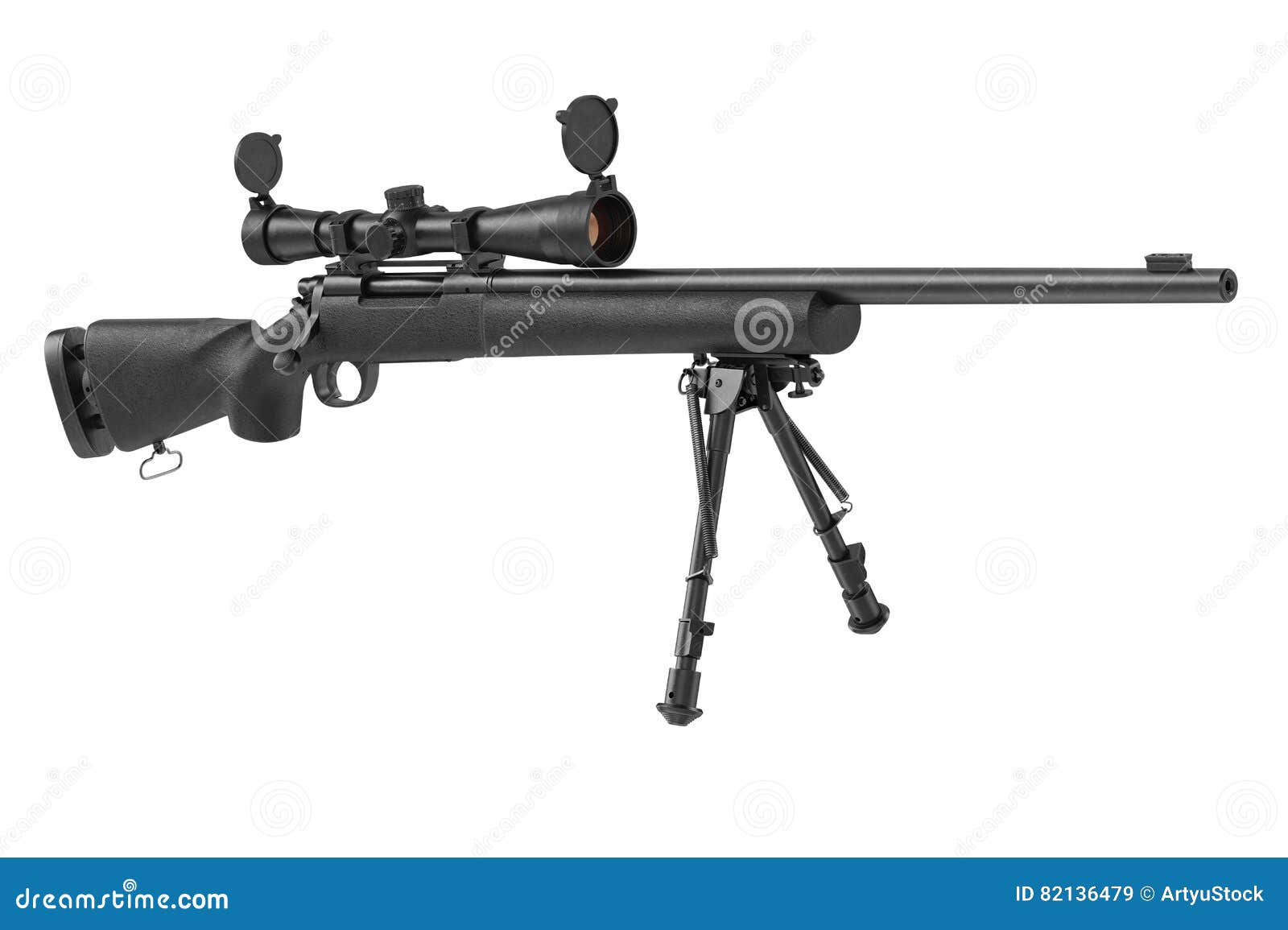 Rifle sniper military stock illustration. Illustration of aiming - 82136479
