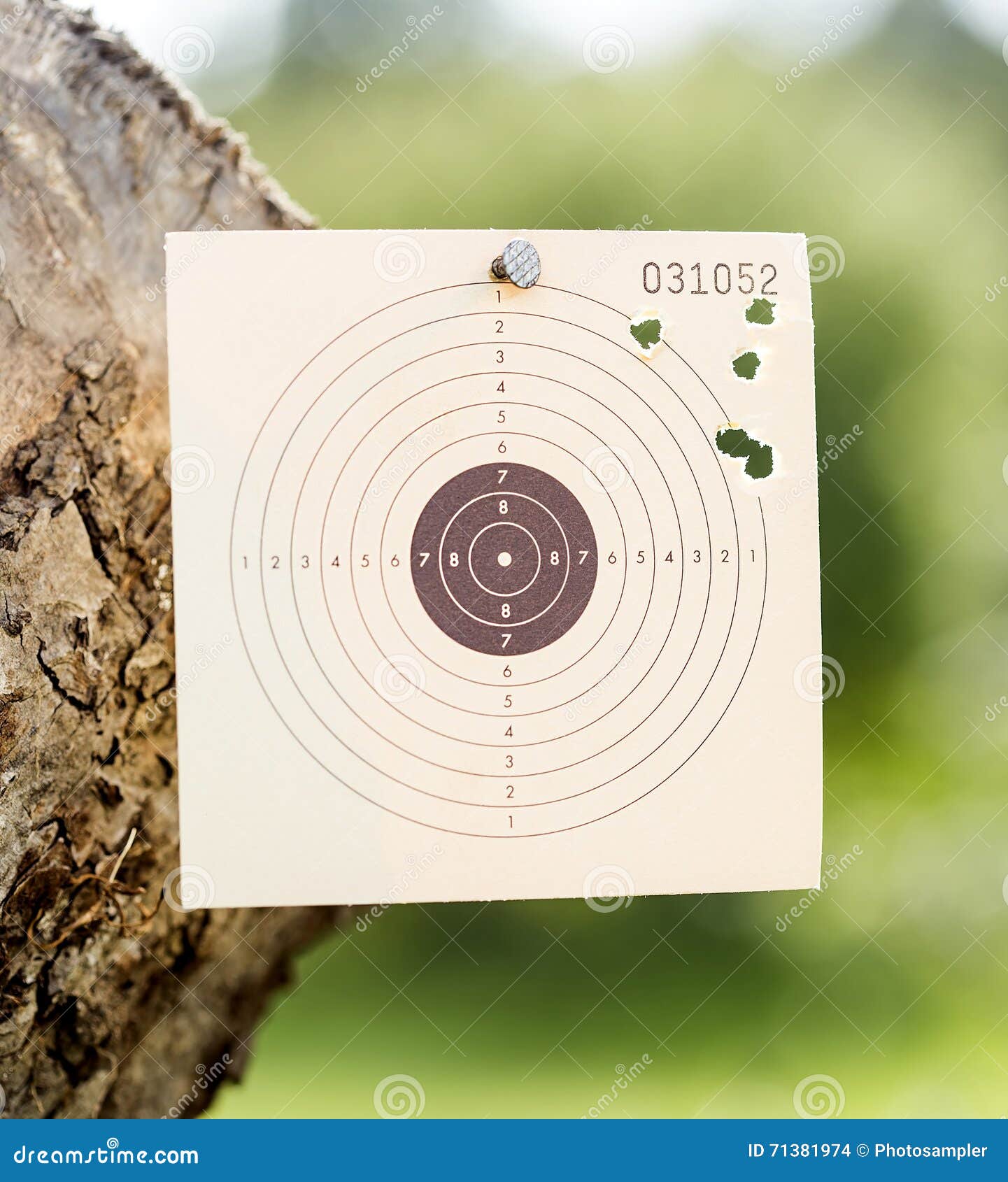 Rifle target stock photo. Image of marksman, bullet, paper - 71381974