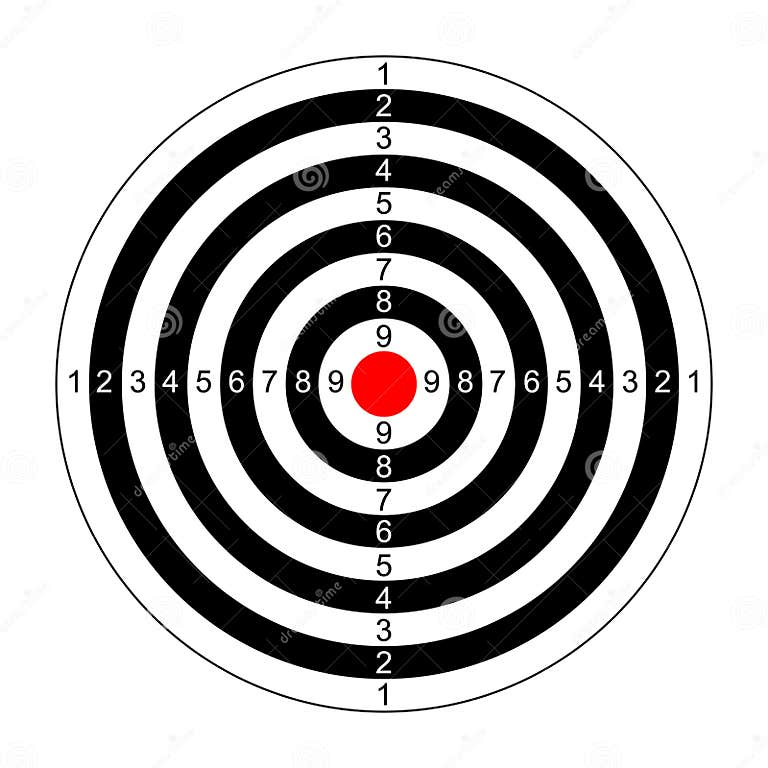 Rifle target vector stock vector. Illustration of hunting - 10393974