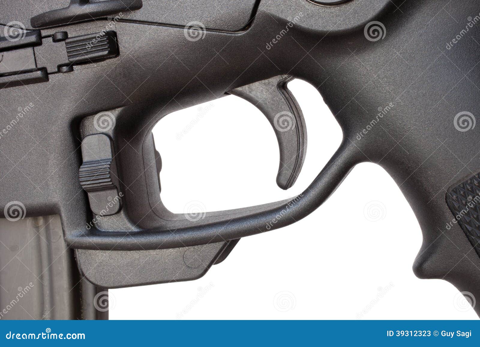 Rifle trigger stock image. Image of black, isolated, triggerguard ...