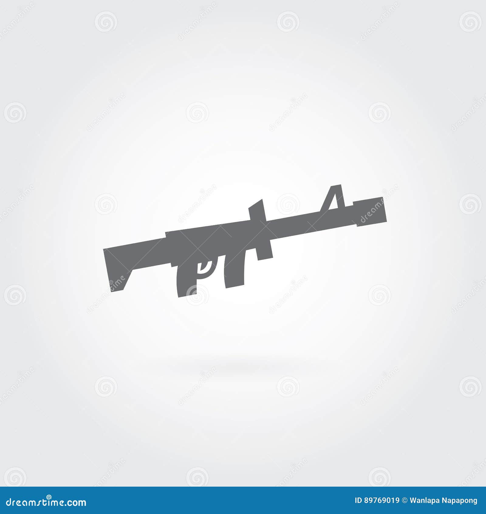 Rifle vector symbol stock vector. Illustration of power - 89769019