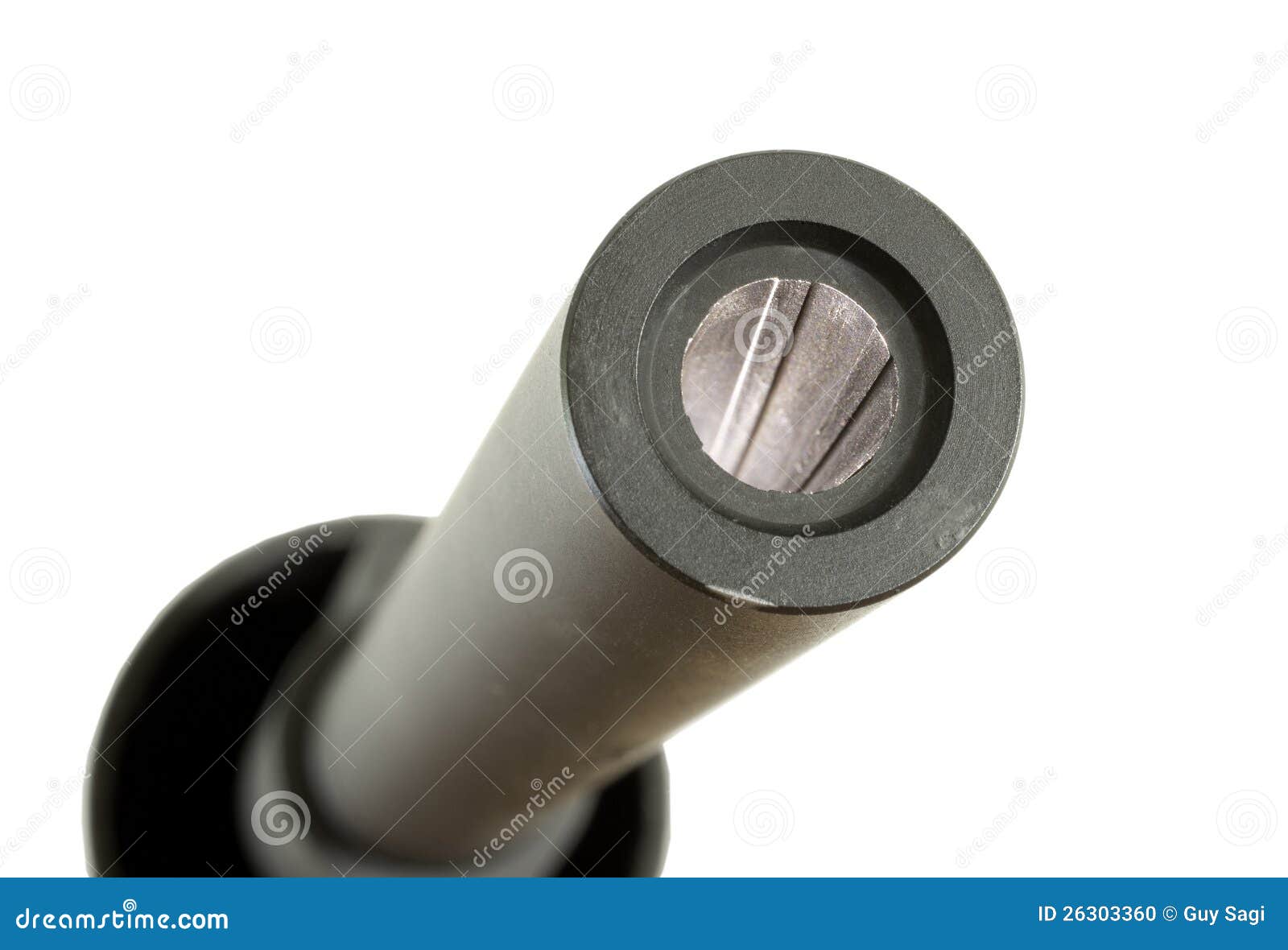 Rifling stock photo. Image of grooves, gray, isolated - 26303360