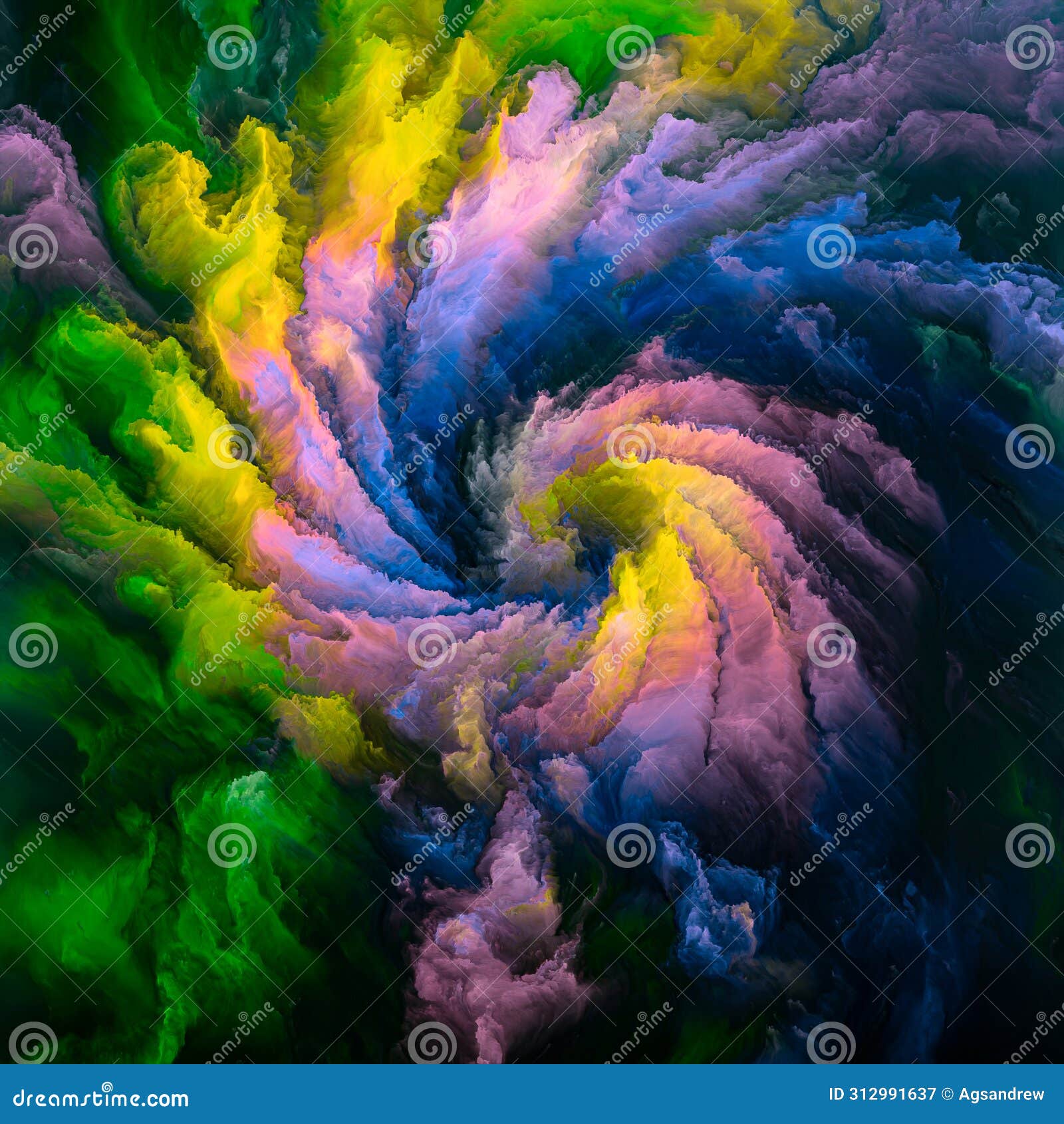 Rift of Vibrant Colors stock illustration. Illustration of luminous ...