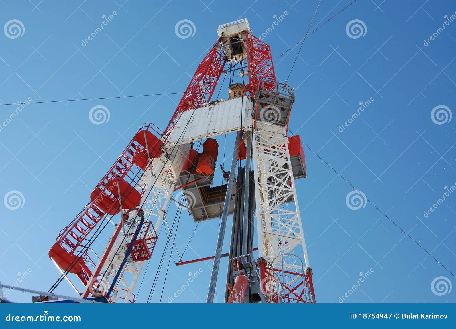 Rig. stock image. Image of construction, natural, blue - 18754947