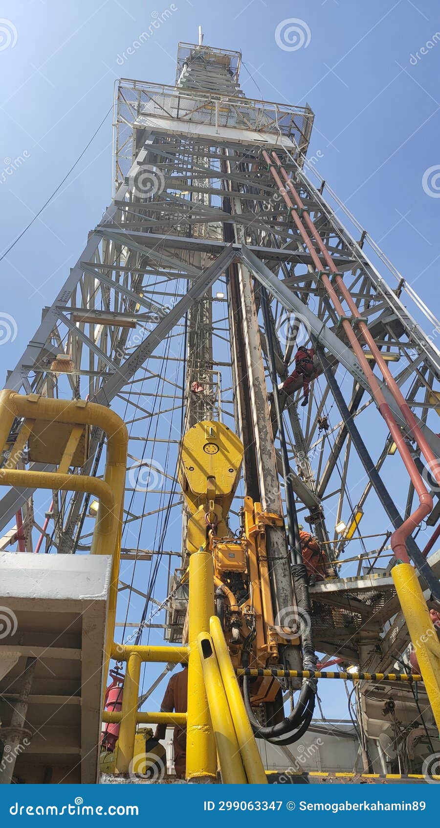 Drilling Rig Offshore Rig Floor Equipment. Stock Photography ...