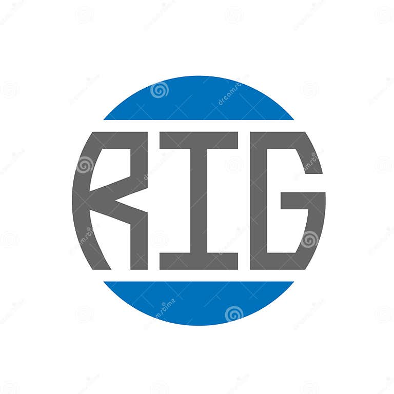 RIG Letter Logo Design on White Background. RIG Creative Initials ...