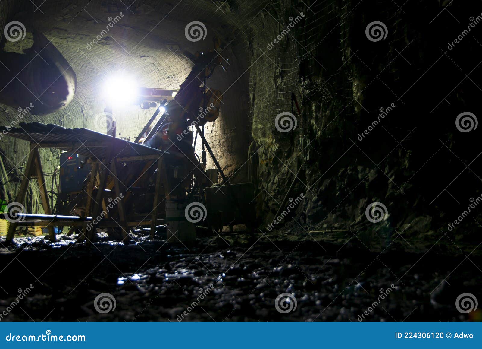 Rig in Mine stock photo. Image of mineral, copper, development - 224306120