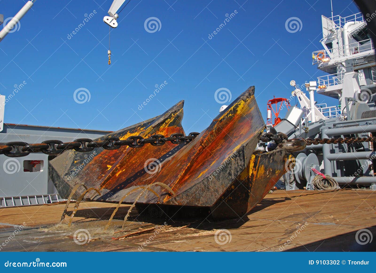 Rig Move of an Semi Submersible Drilling Rig Stock Photo - Image of ...