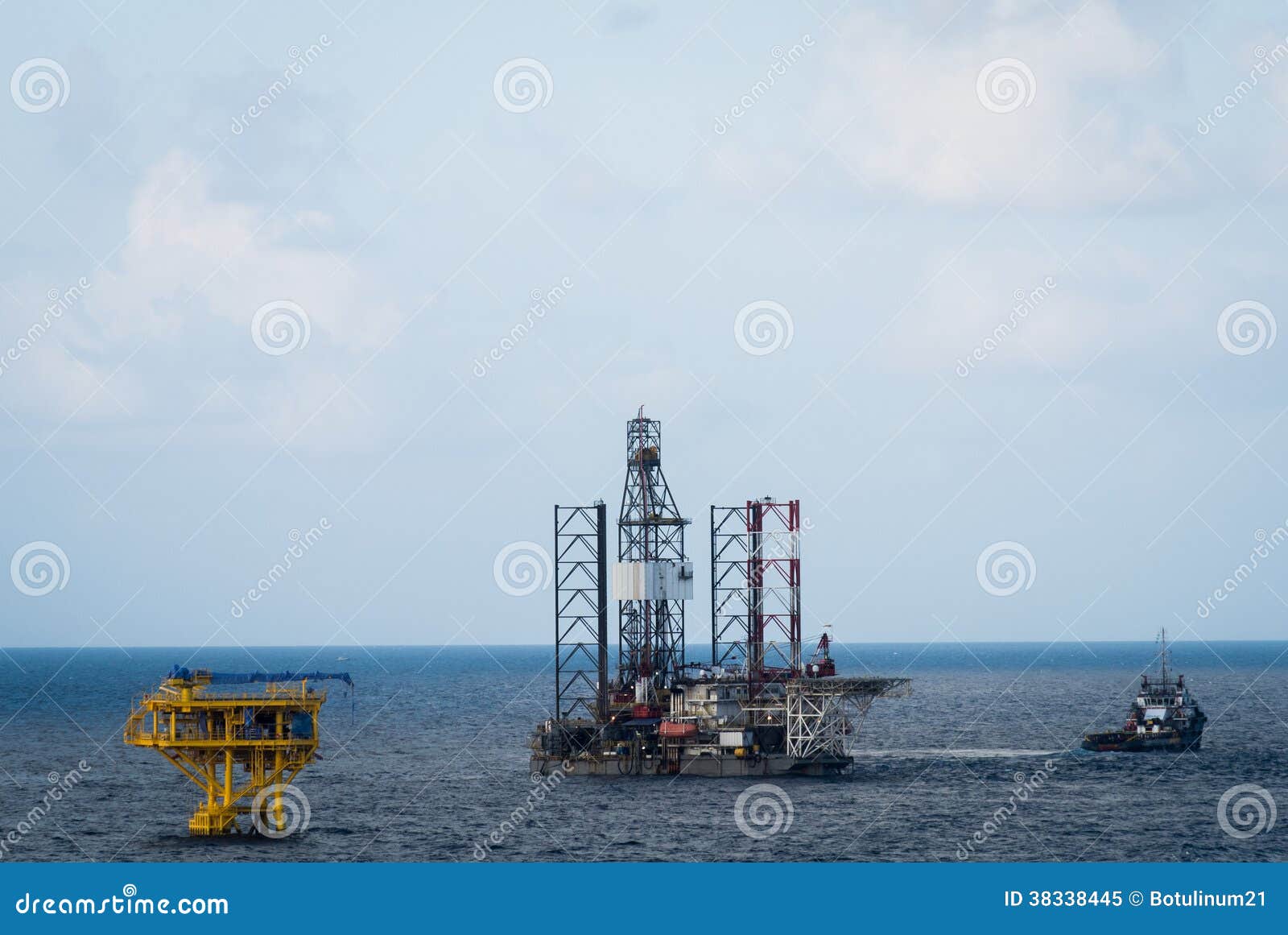 Rig move stock image. Image of pipe, construction, ocean - 38338445