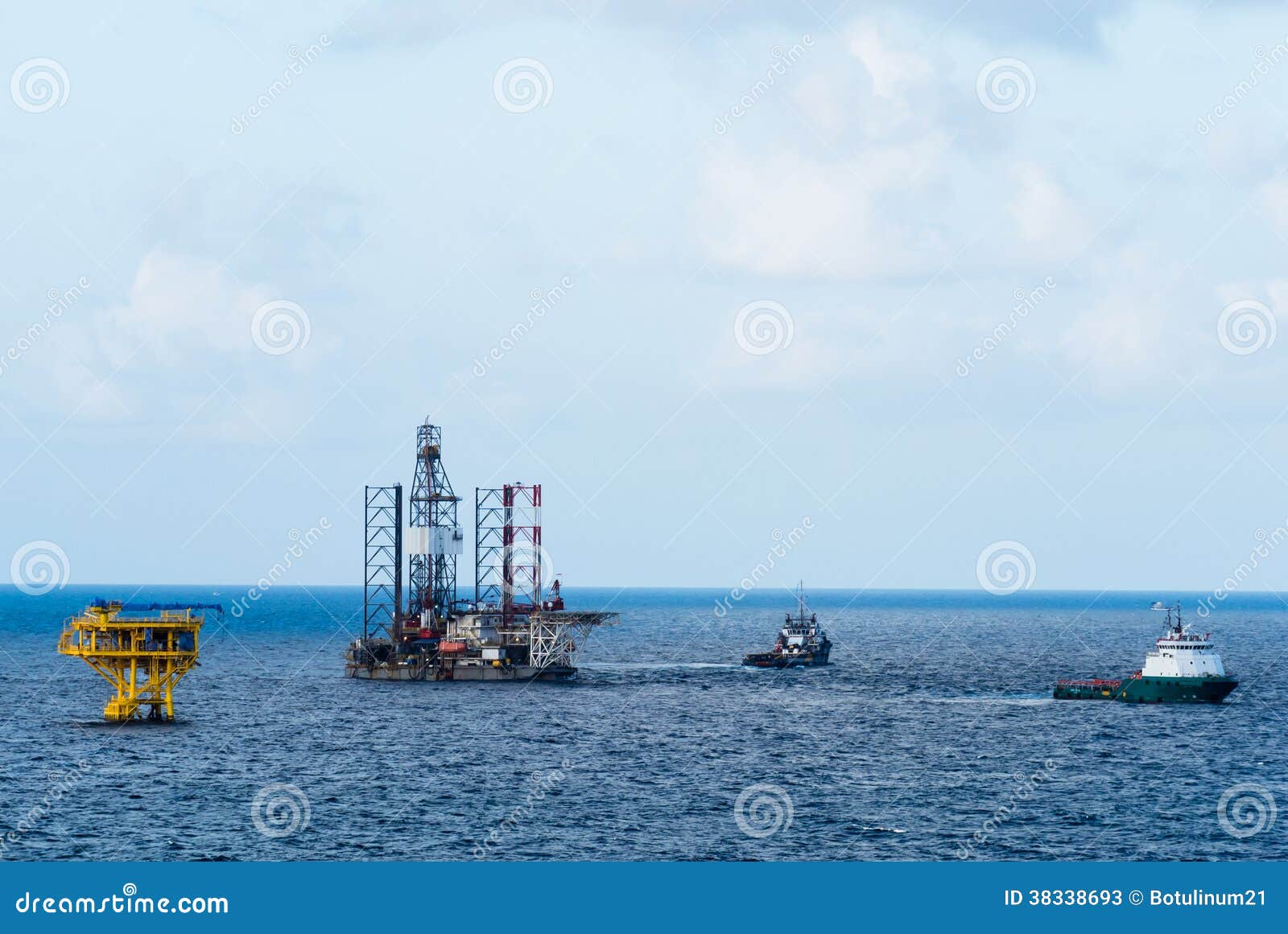 Rig move stock image. Image of equipment, ocean, natural - 38338693