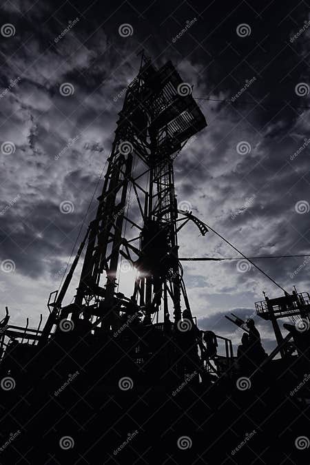 RIG Offshore Drilling Engineer Stock Photo - Image of offshore ...