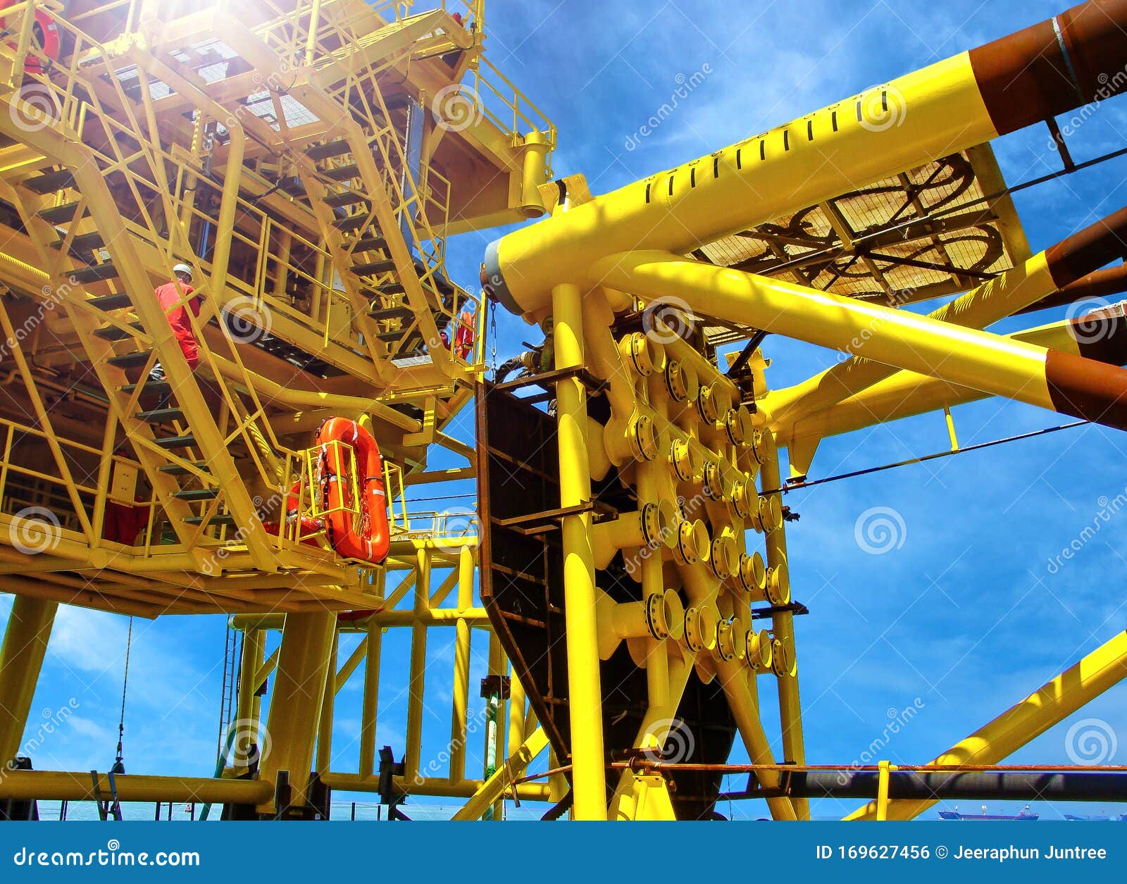 Rig Platform during Construction Stock Photo - Image of factory ...