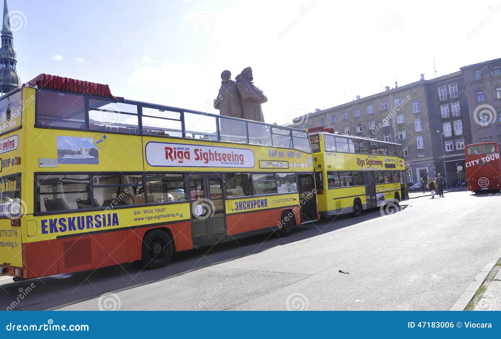 Riga August 22 2014 - Downtown Bus from Riga in Latvia Editorial Photo ...