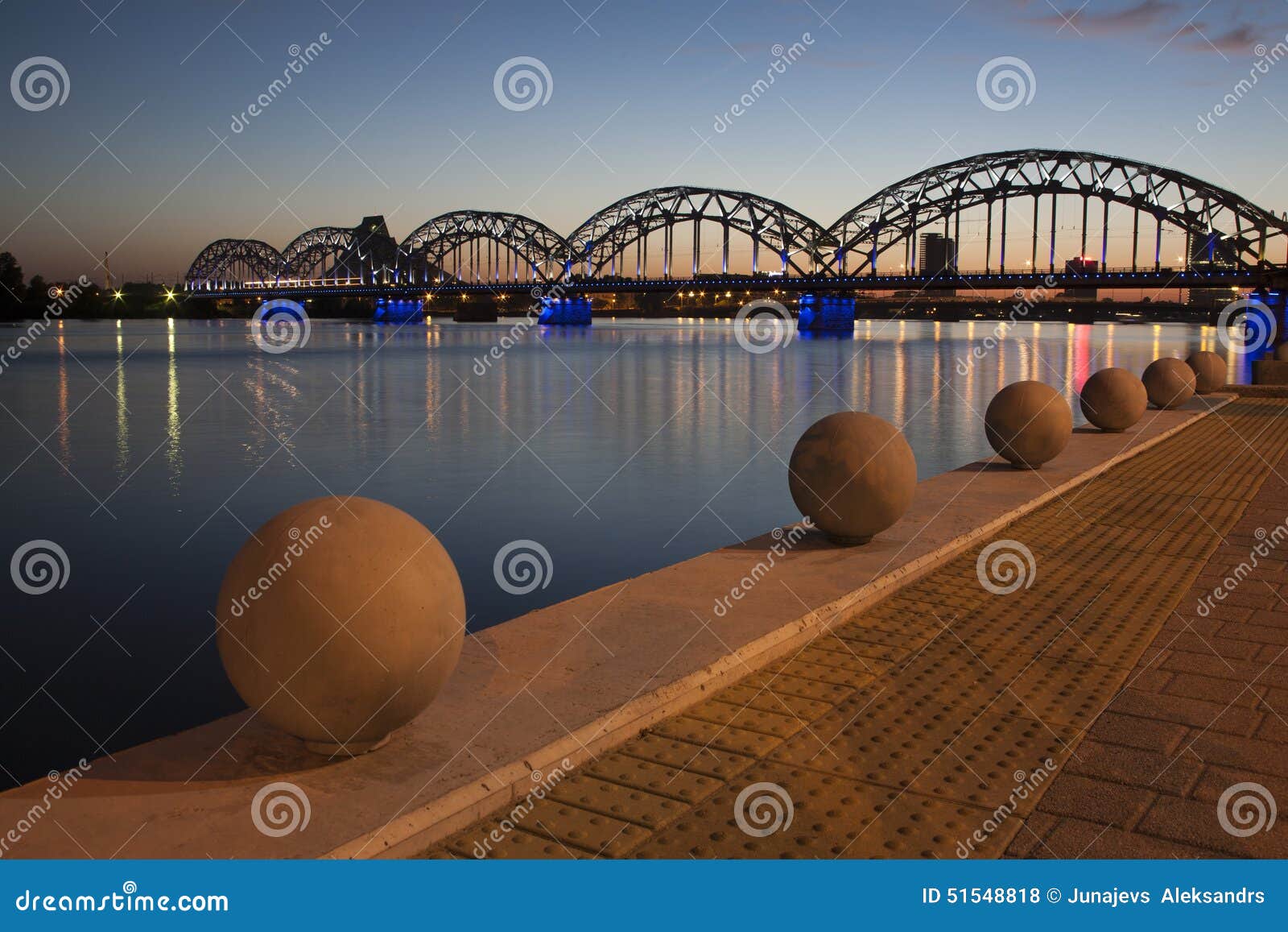 Riga bridge stock photo. Image of riga, colors, warm - 51548818