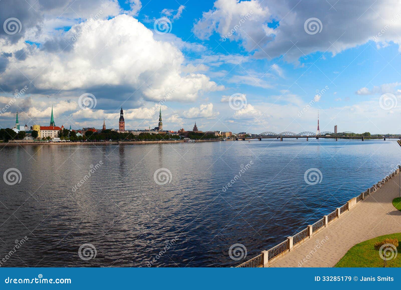 Riga, capital of Latvia. stock image. Image of riga, town - 33285179