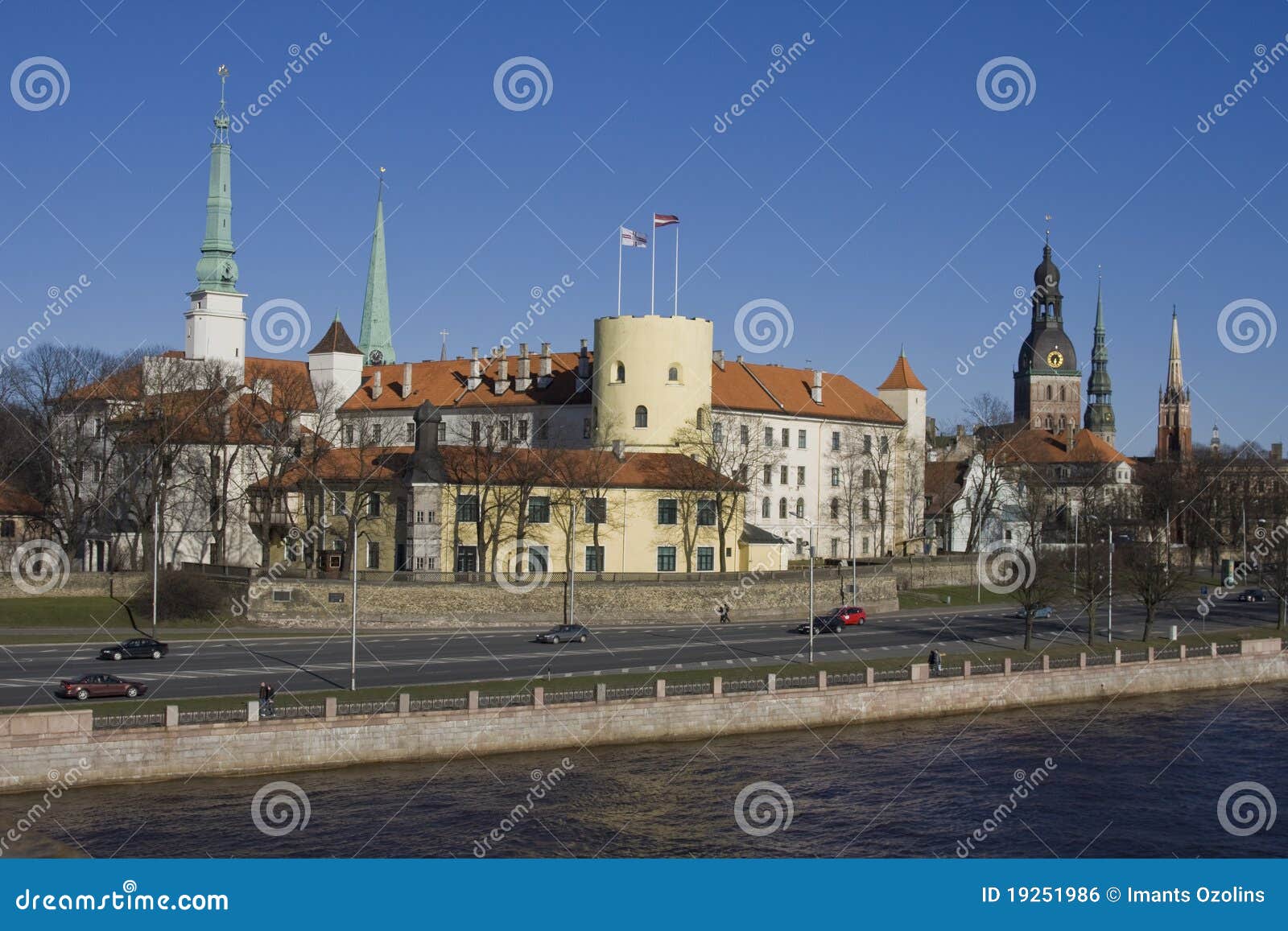 Riga Castle stock photo. Image of landmark, latvian, ancient - 19251986