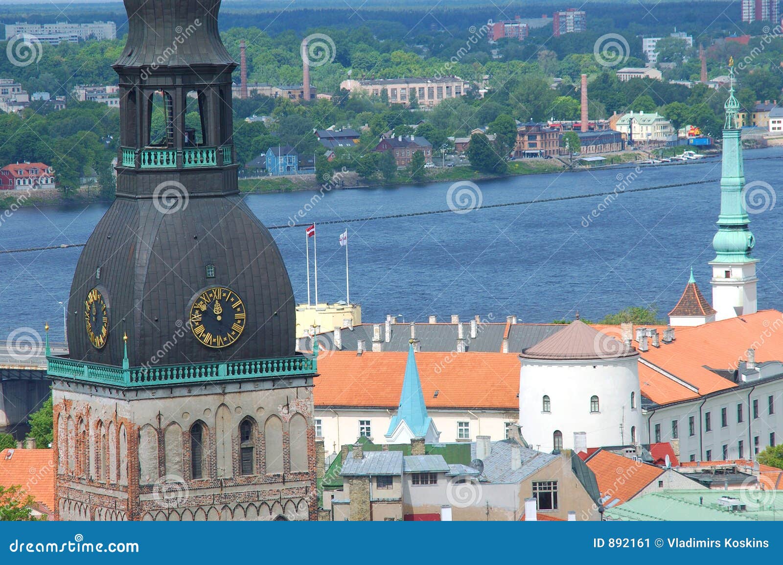 Riga Castle and Daugava River Stock Image - Image of buildings, riga ...