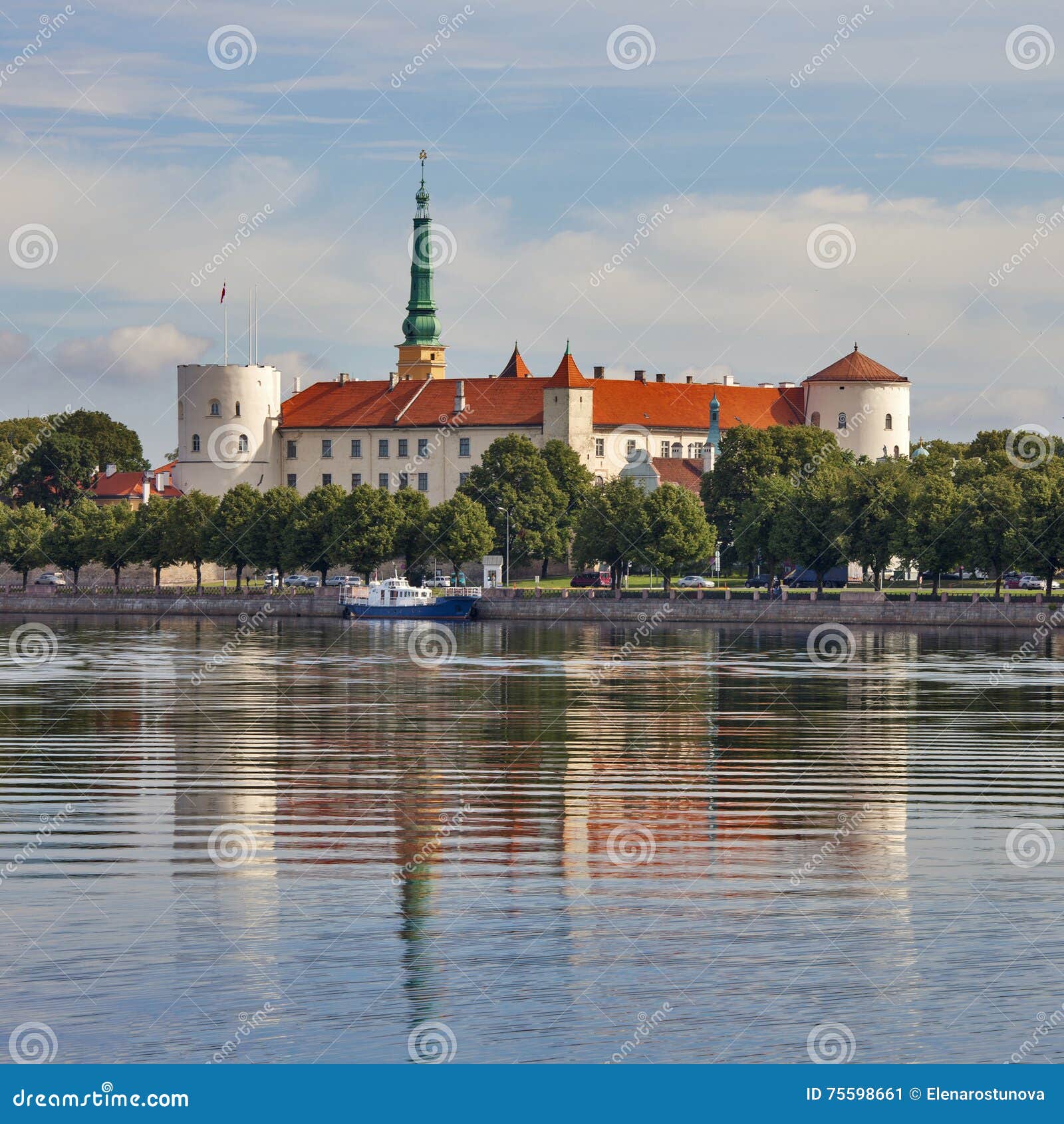Riga Castle editorial photo. Image of color, ancient - 75598661