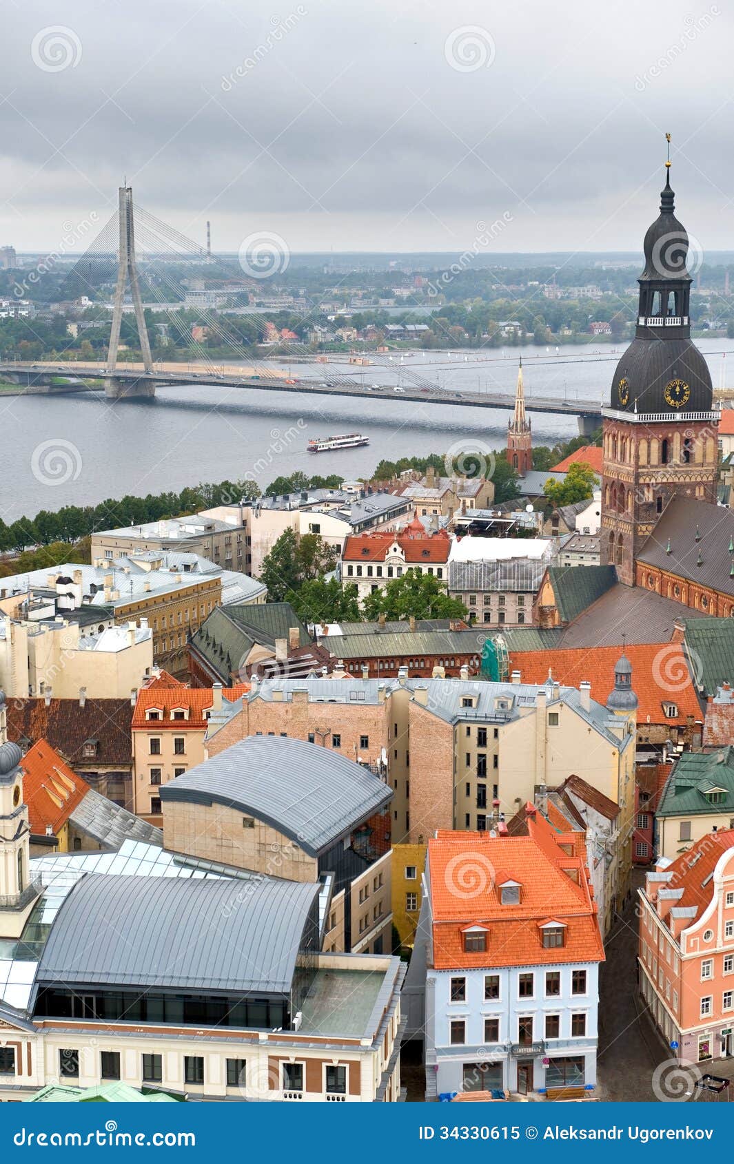 Riga center stock image. Image of medieval, scene, gothic - 34330615