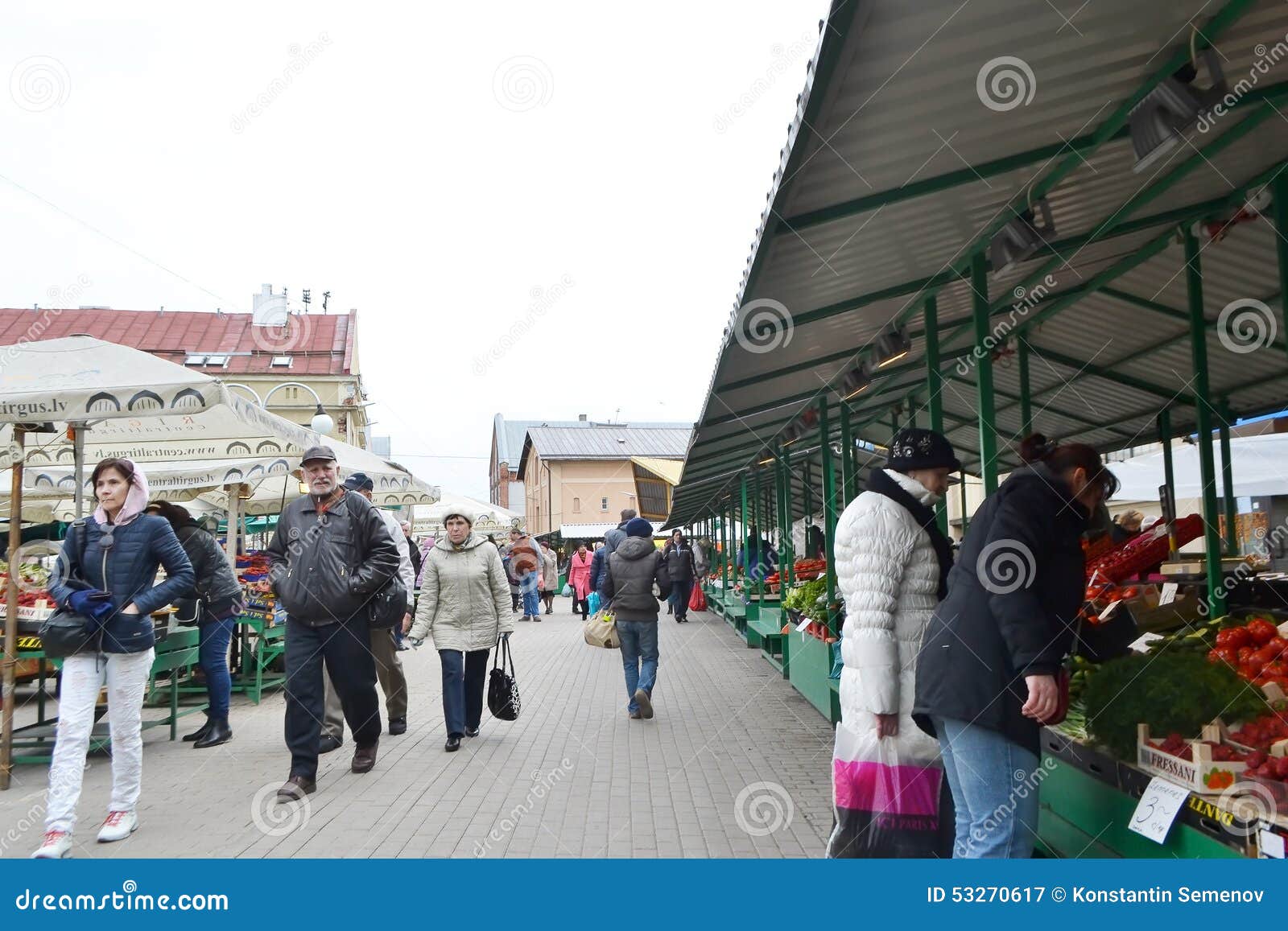 Riga Central Market. editorial photography. Image of pavilion - 53270617
