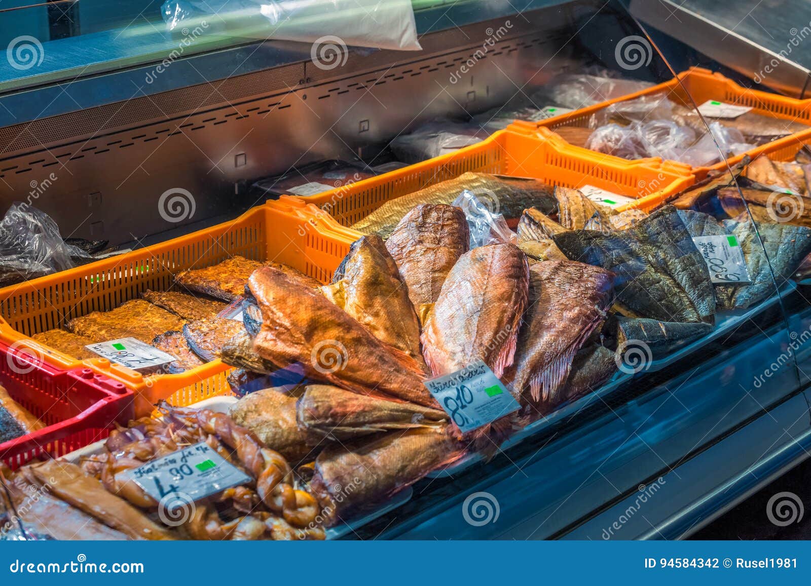 Riga fish market stock photo. Image of health, diet, background - 94584342