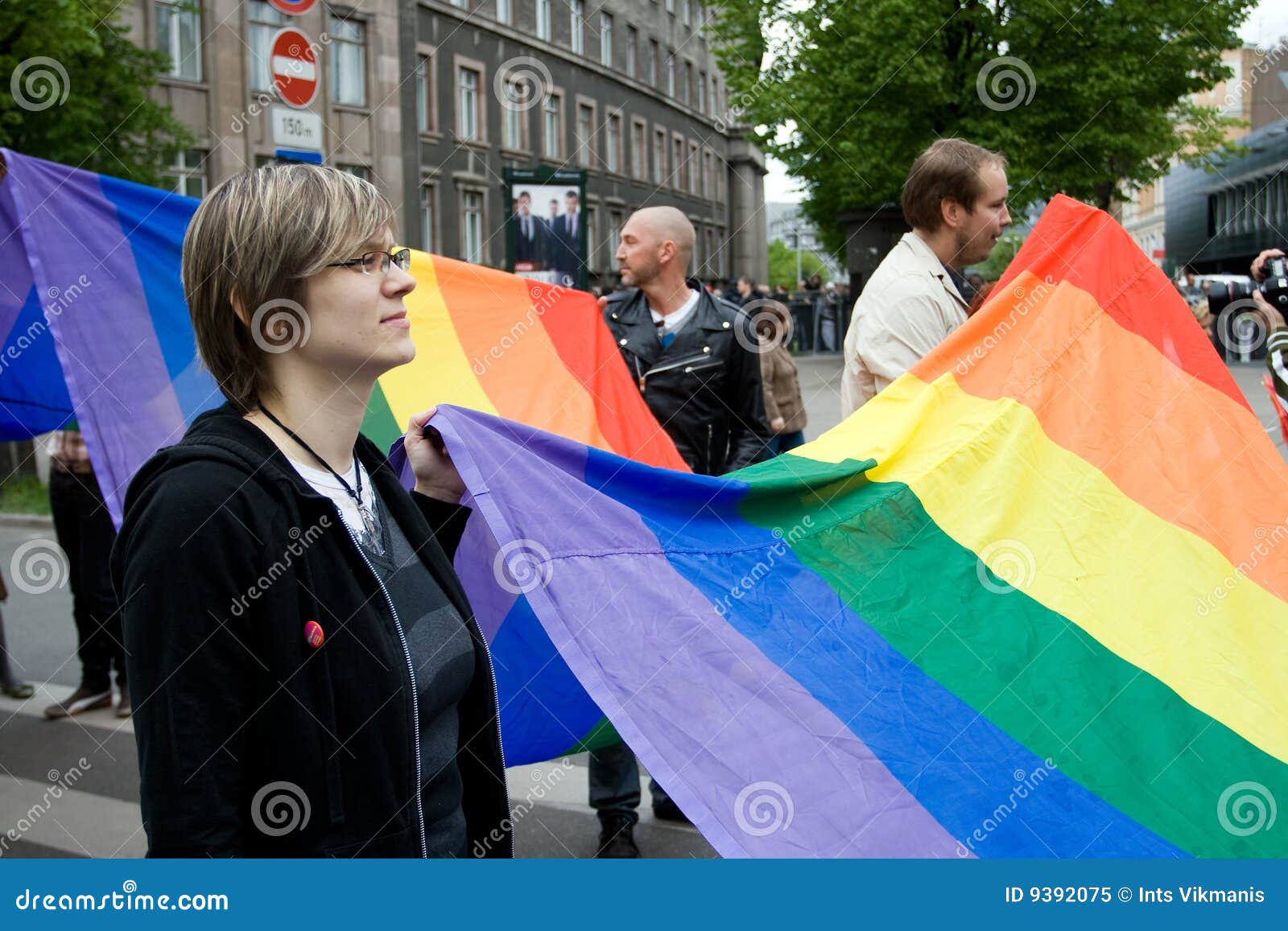 Riga gay pride editorial image. Image of flag, march, homosexuality ...