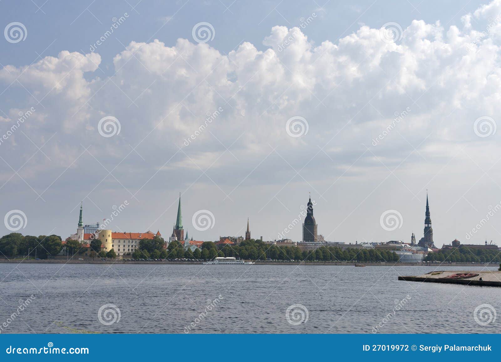 Riga landscape stock photo. Image of riga, church, city - 27019972