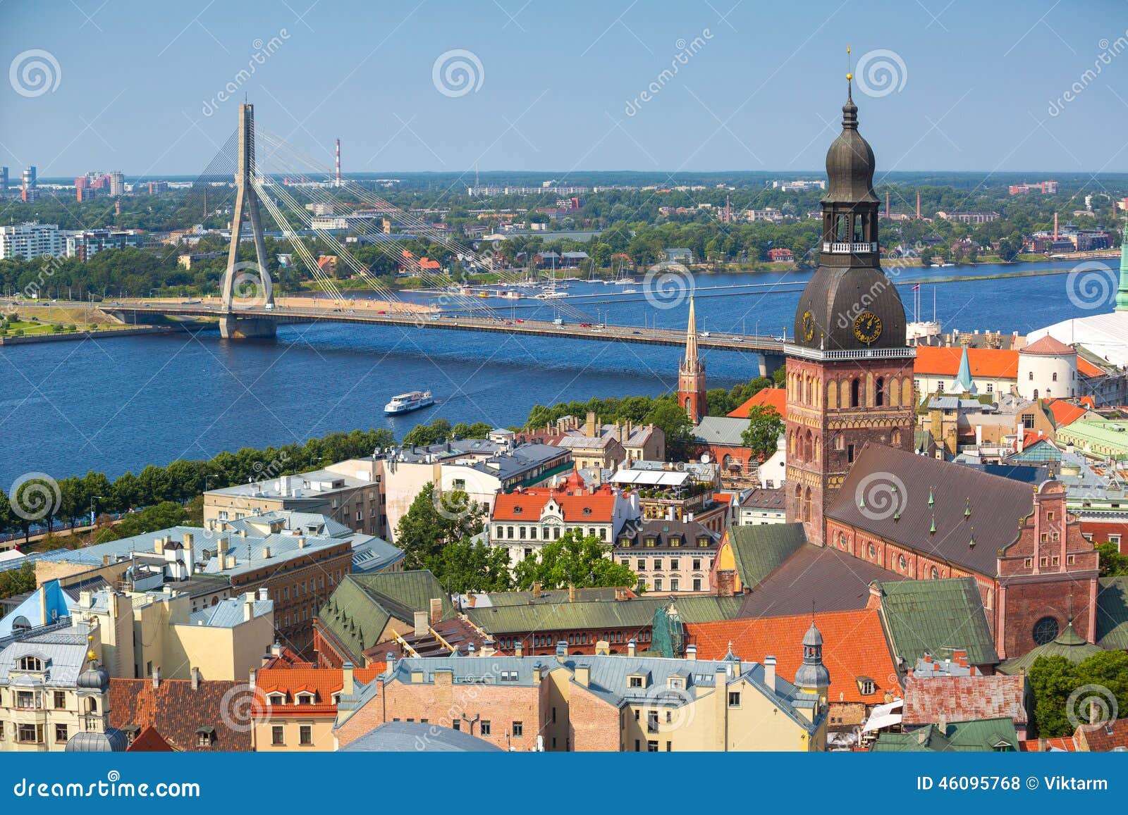 Riga Latvia. Close Ancient Statue Of Woman With Kissing Doves In Hand ...