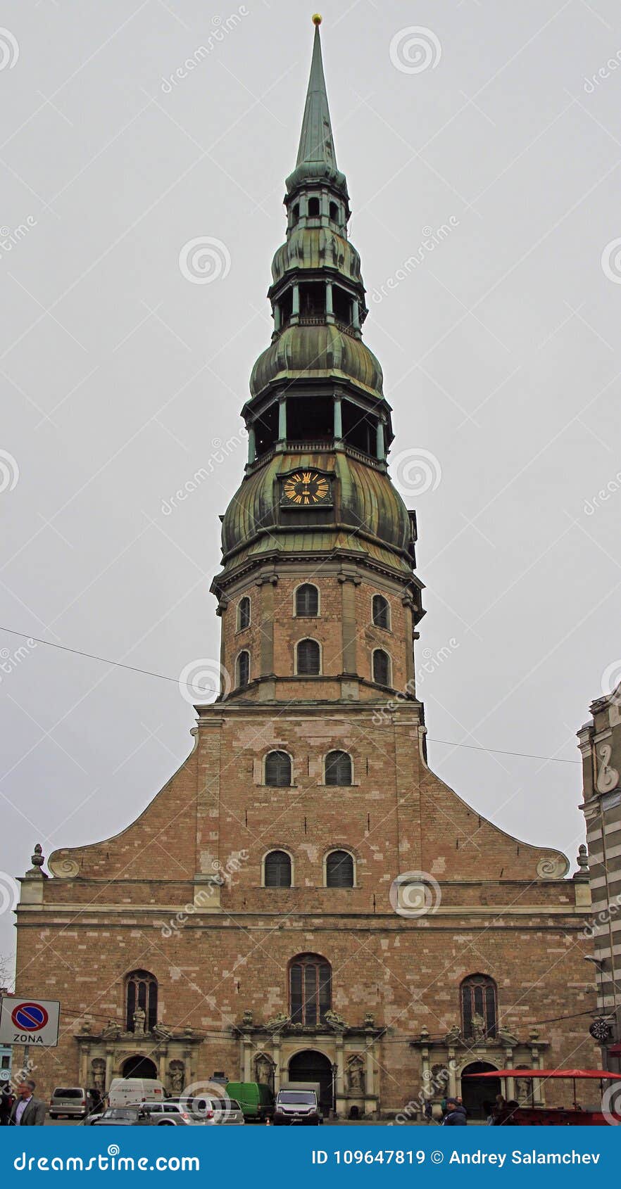 St. Peter Church in Riga, Latvia Editorial Stock Image - Image of ...