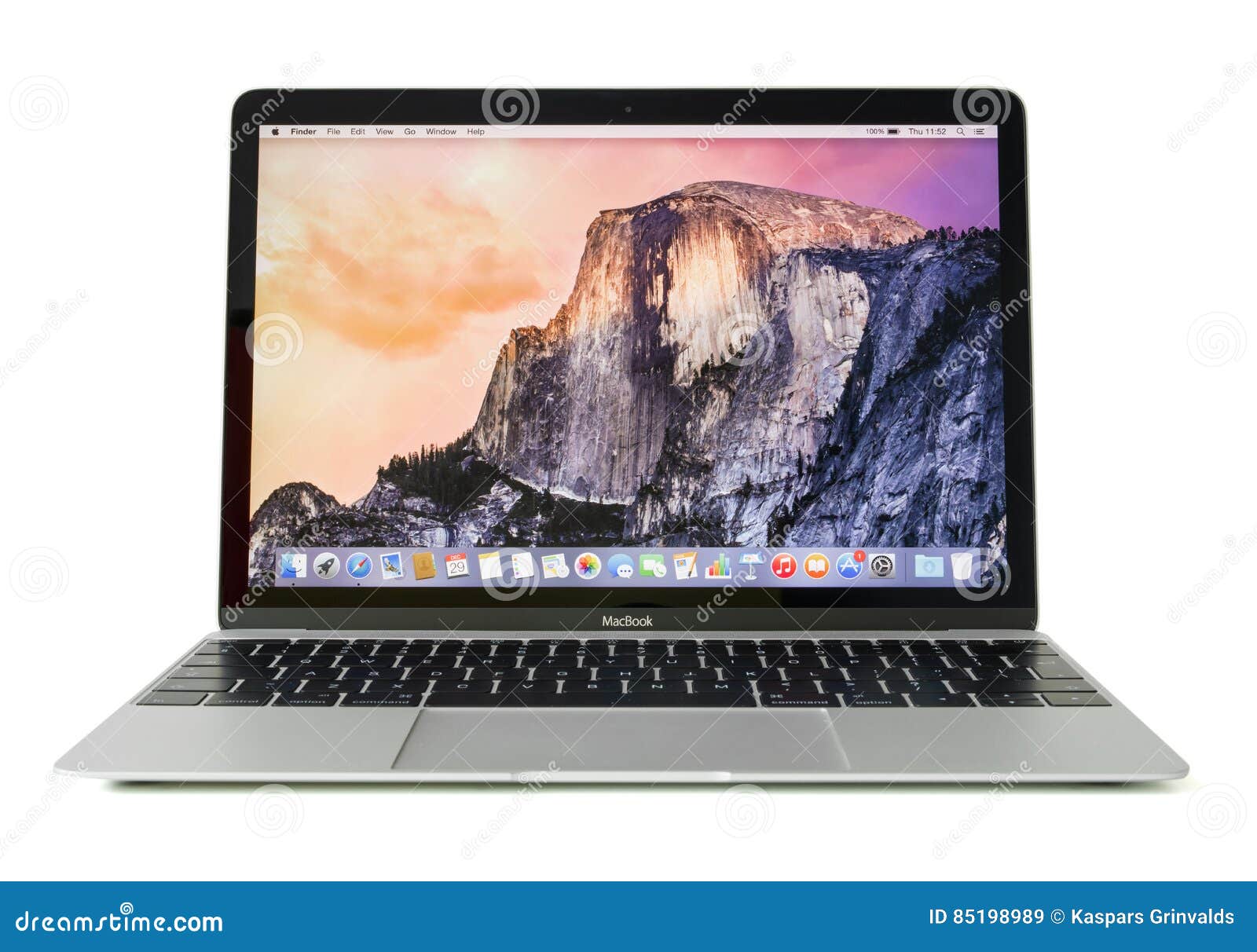 Macbook Pro Computer With Flowers Vase Editorial Photo | CartoonDealer ...