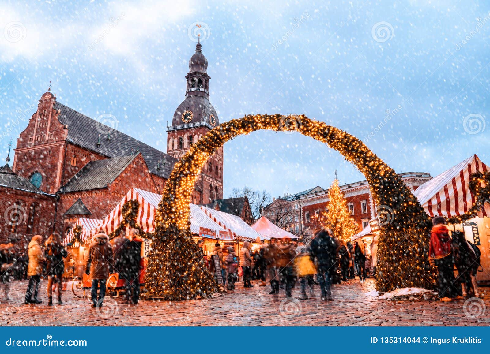 People Enjoy Christmas Market in Winter Riga in Latvia. Editorial Stock ... People Enjoy Christmas Market in Winter Riga in Latvia. Editorial Stock ...