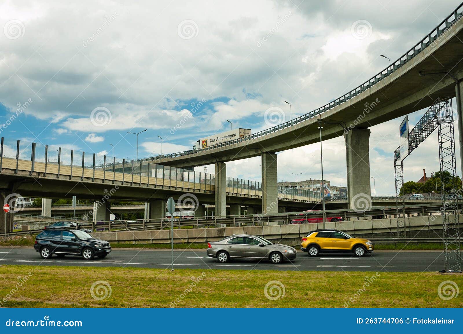 Riga, Latvia - 4 July 2022: South Bridge Viaducts Editorial Photo ...