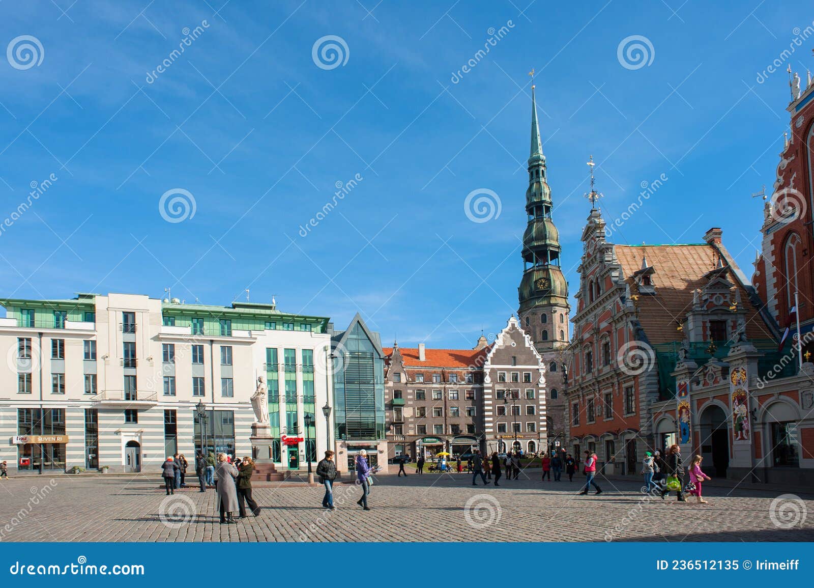 RIGA, LATVIA - OCTOBER 4 2021: Historic City Centre Editorial Image ...