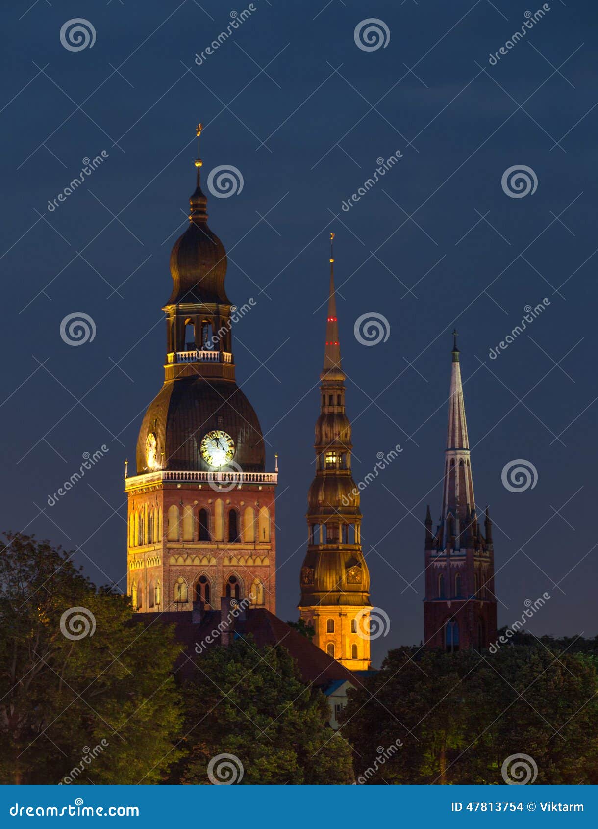 Riga, Latvia stock photo. Image of riga, church, cathedral - 47813754