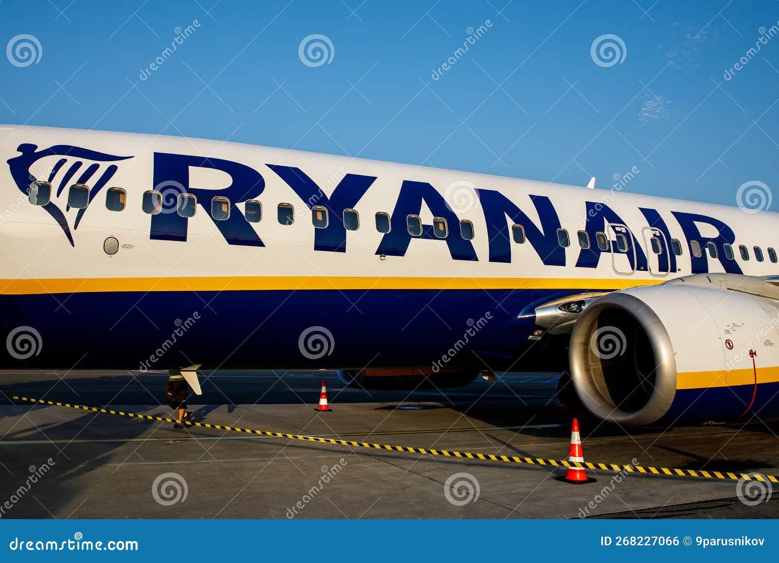 Riga, Latvia - 22.07.2022: Ryanair Logo On The Fuselage Plane ...