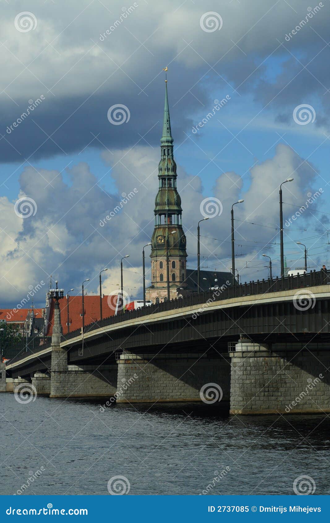 Riga Old Town stock image. Image of skyline, gothic, center - 2737085