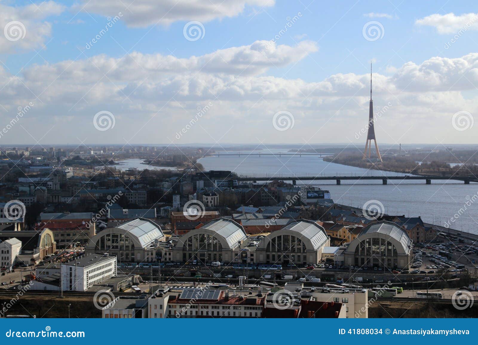 Riga panorama, Latvia editorial stock image. Image of peter - 41808034