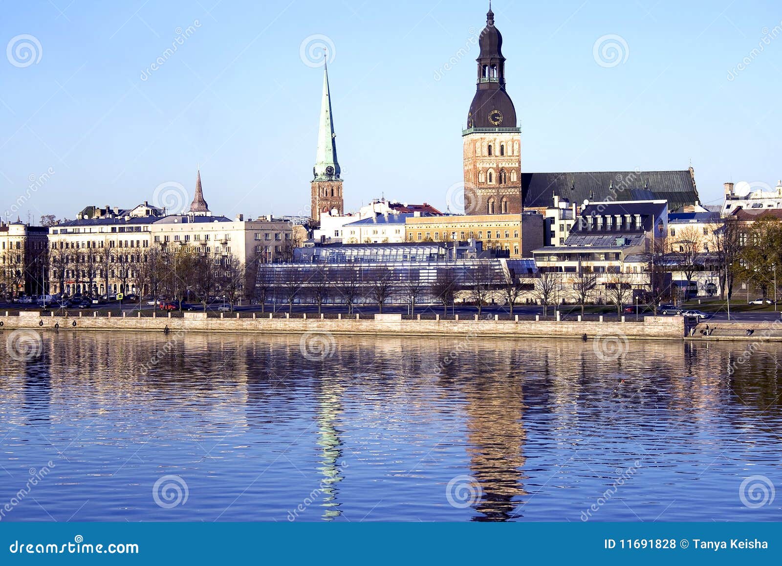 Riga - panoramic view stock photo. Image of architectural - 11691828