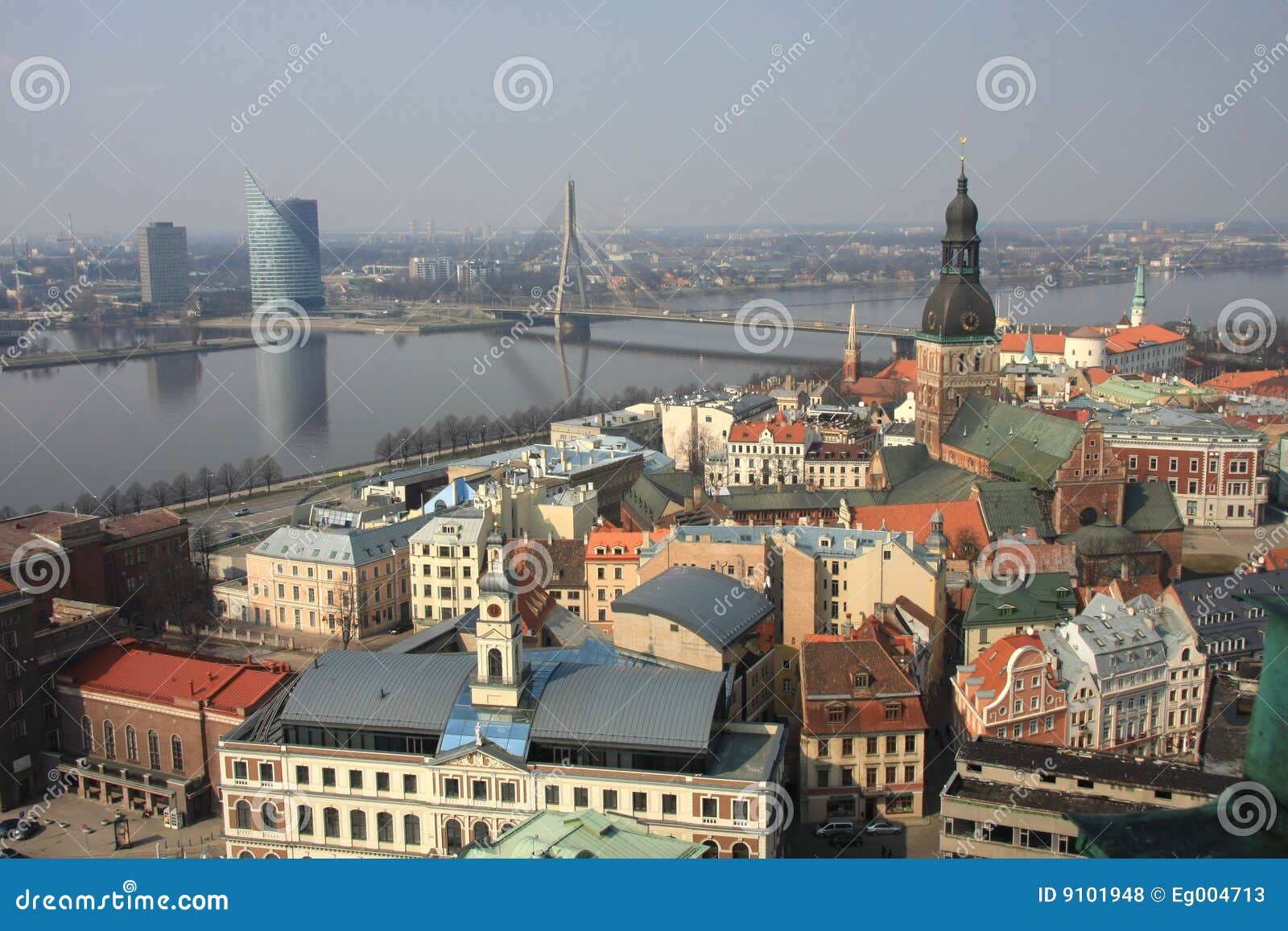 Riga - Panoramic View stock photo. Image of high, centuries - 9101948
