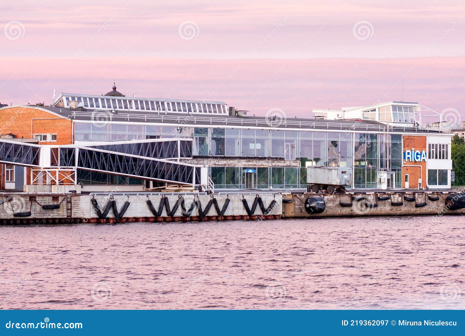 Riga Passenger Ferry Terminal, Latvia Editorial Photography - Image of ...
