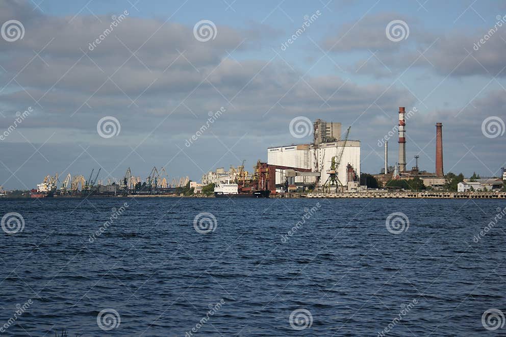 Riga Port stock photo. Image of commercial, trading, latvian - 6443554