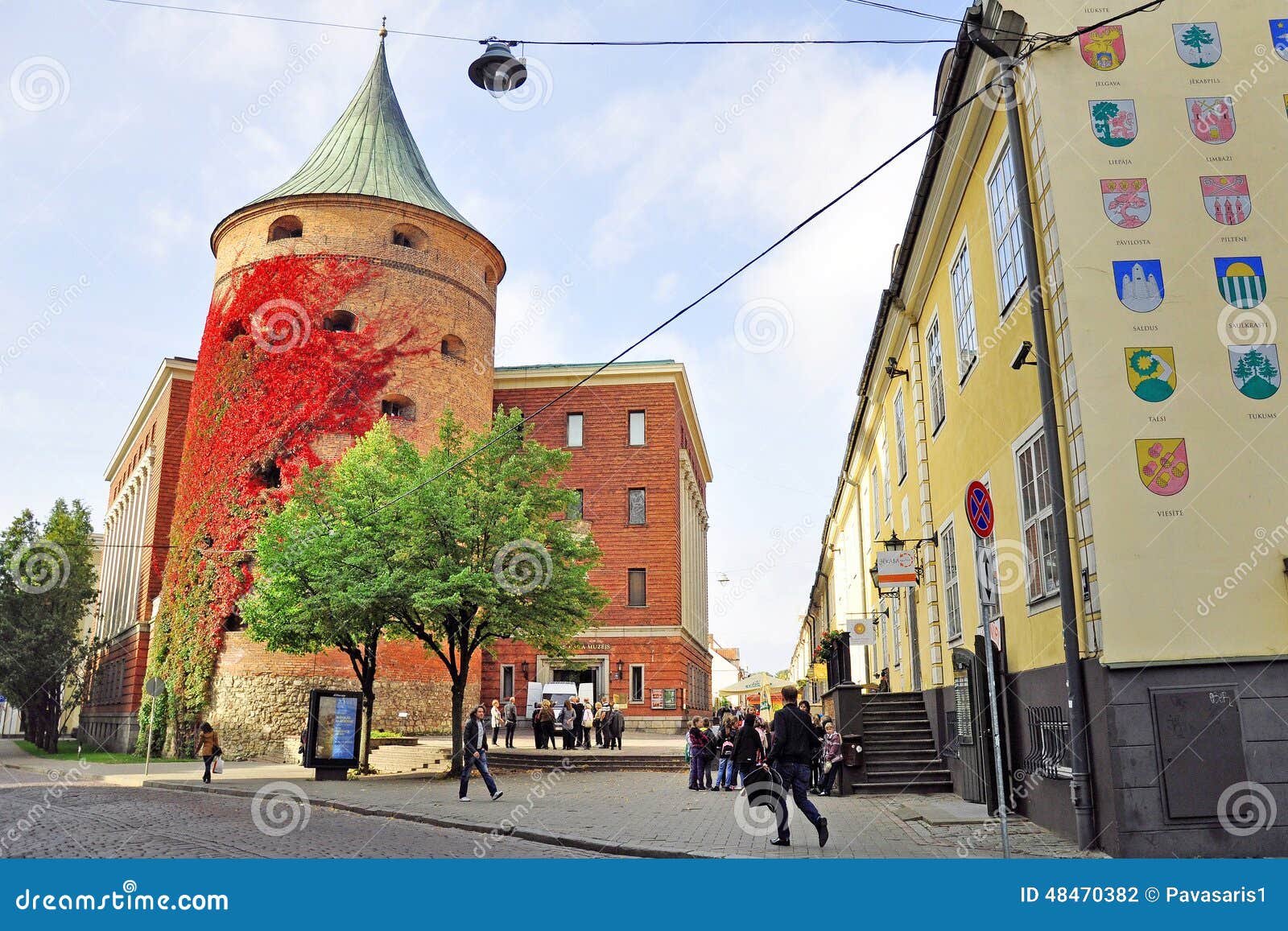 Riga Powder Tower editorial photography. Image of fortification - 48470382