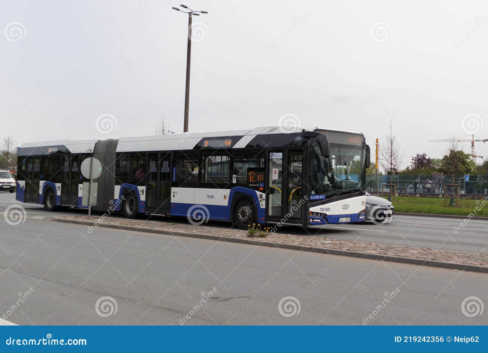 Riga Public Transport, 12 Route Bus. Riga, Latvia - 20 May 2021 ...