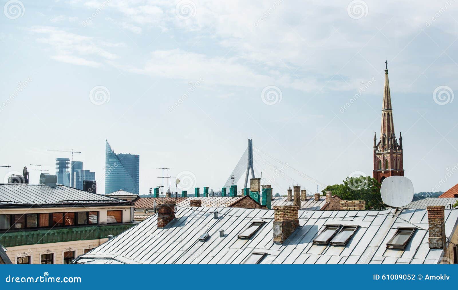 Riga skyline. Latvia stock photo. Image of destinations - 61009052