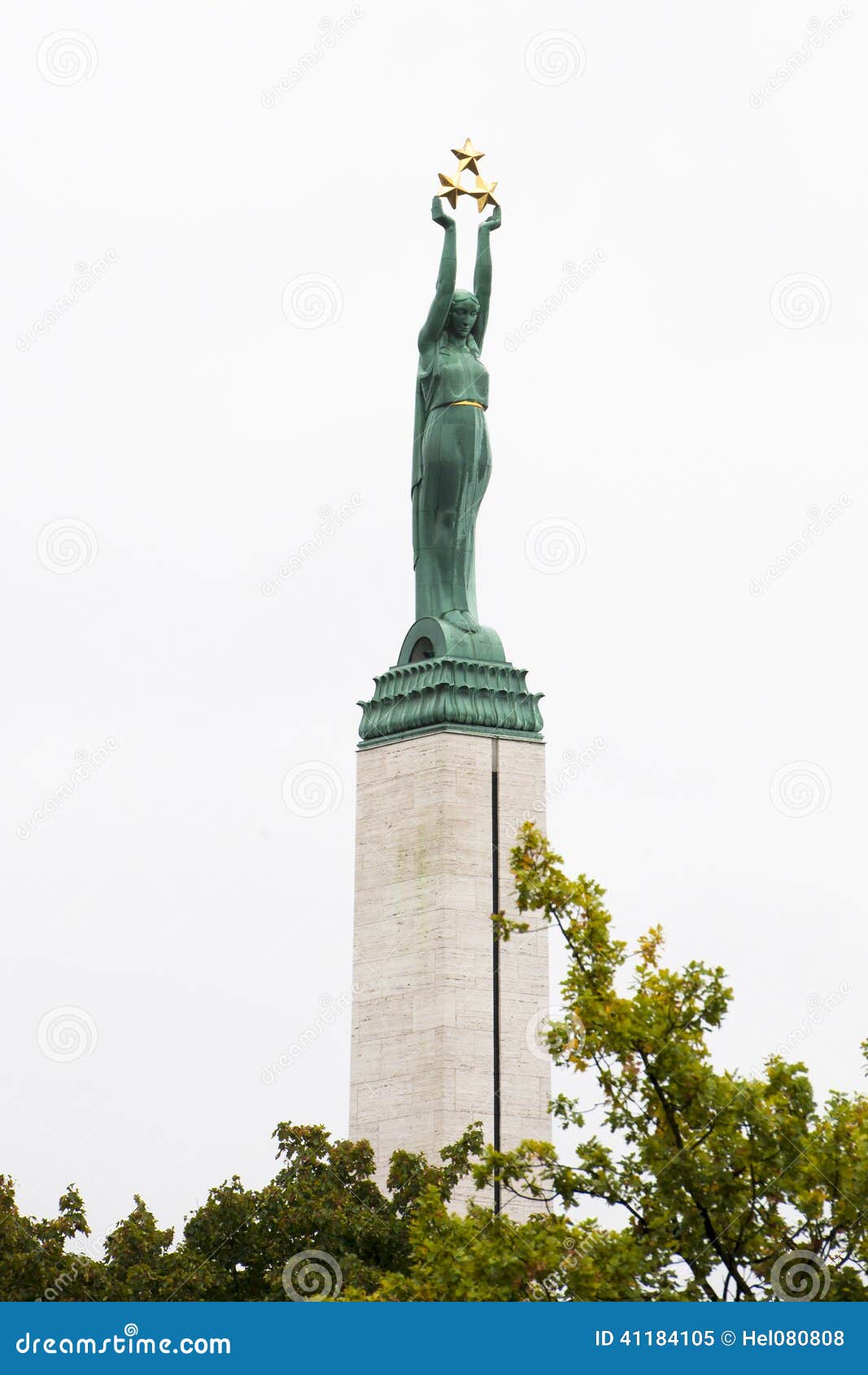 Riga Statue of Liberty stock image. Image of granite - 41184105
