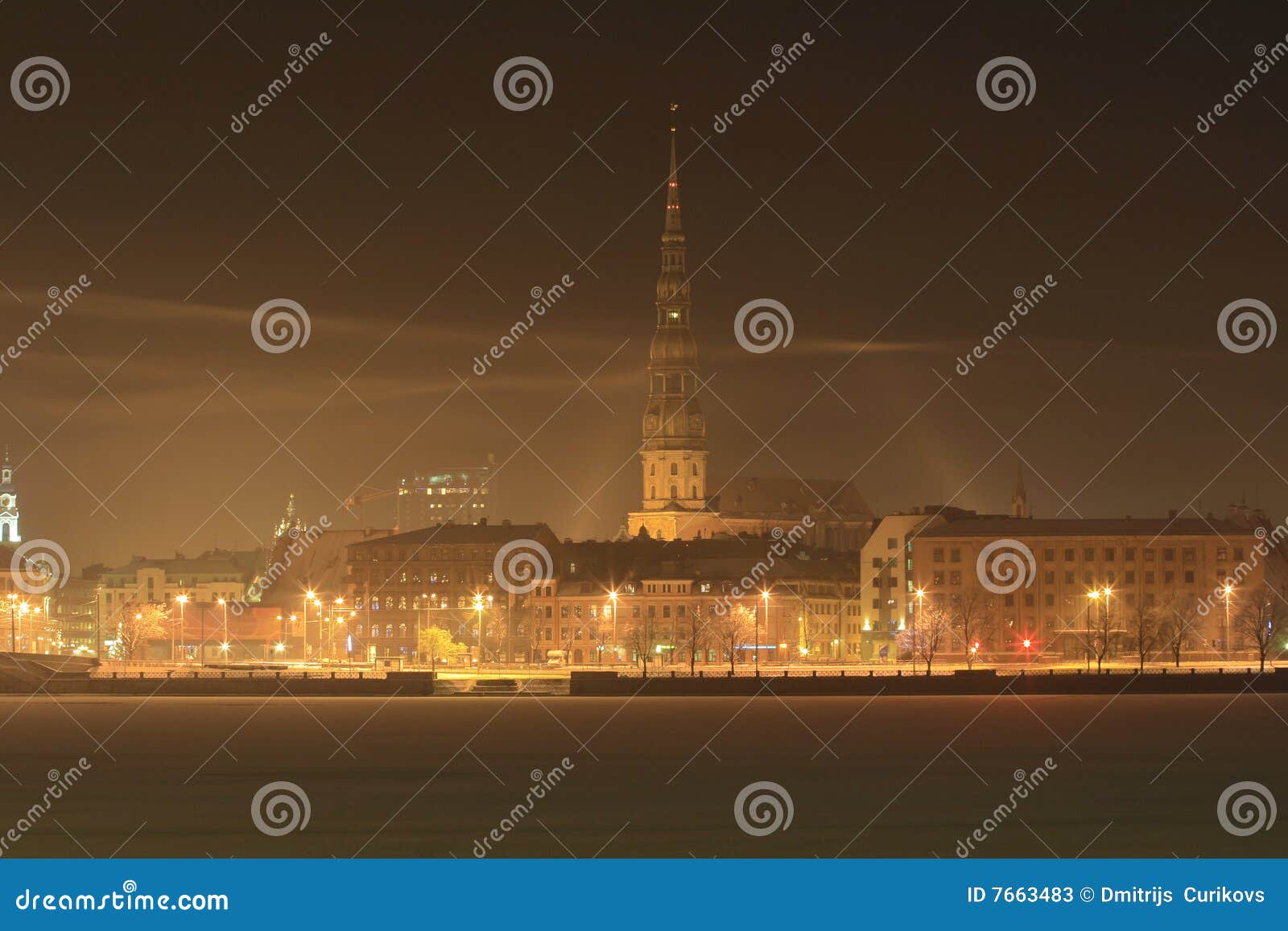 Riga, the winter city stock image. Image of metropolis - 7663483