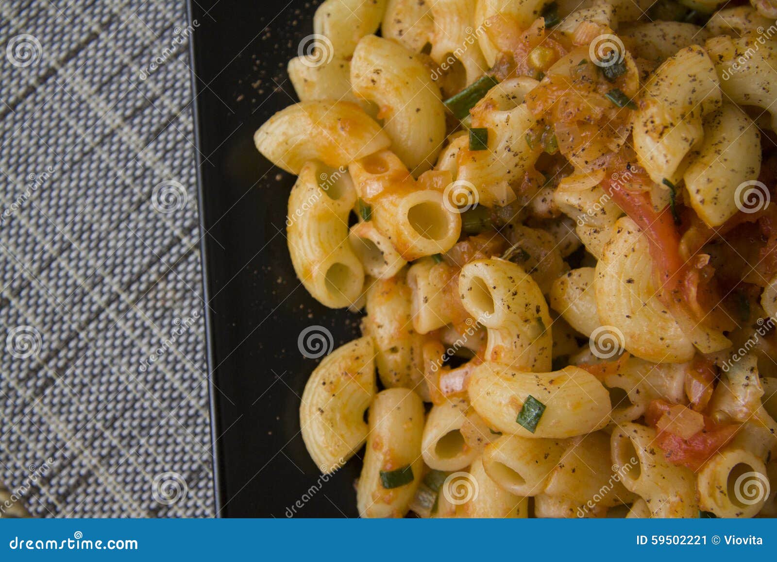 Rigati pasta on plate stock image. Image of mediterranean - 59502221