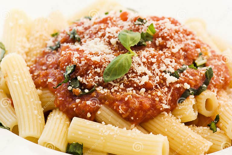 Rigatoni stock image. Image of rigate, rigatoni, pesto - 18608737