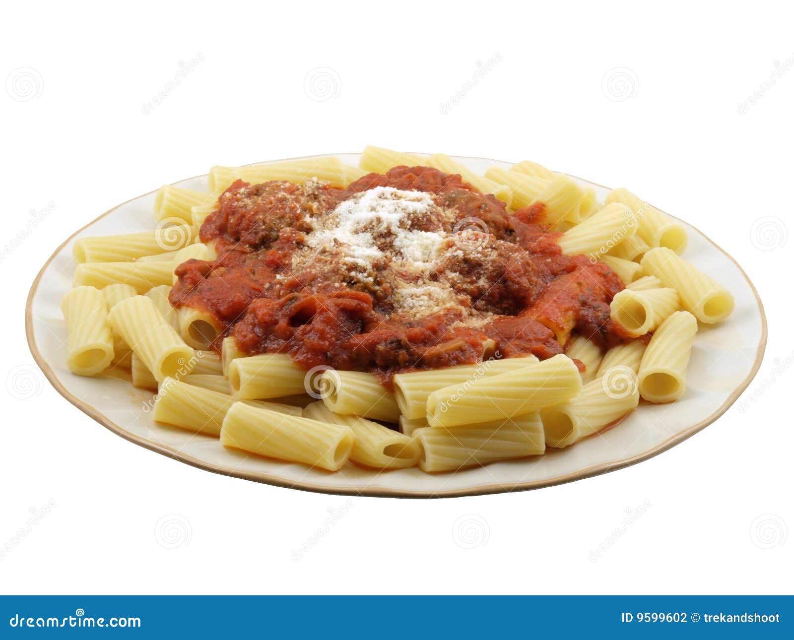 Rigatoni with Mini Meatballs Stock Photo - Image of mini, parmesan: 9599602
