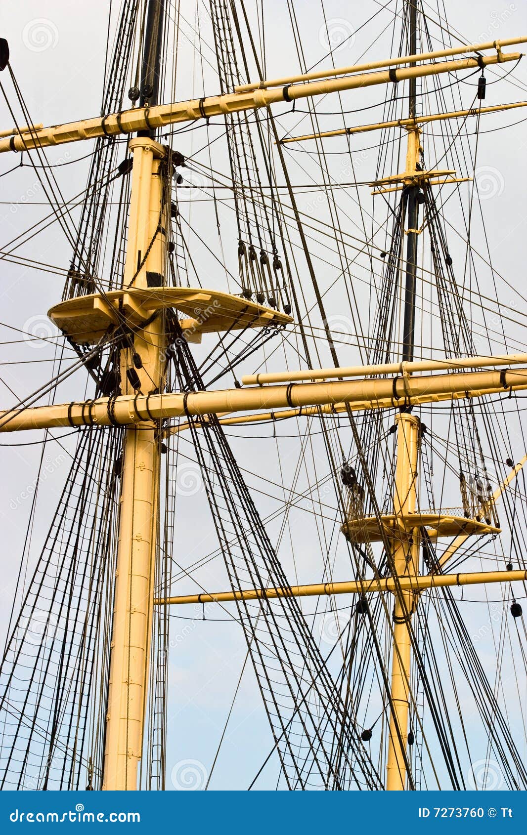 Rigg on a old ship stock photo. Image of historical, main - 7273760
